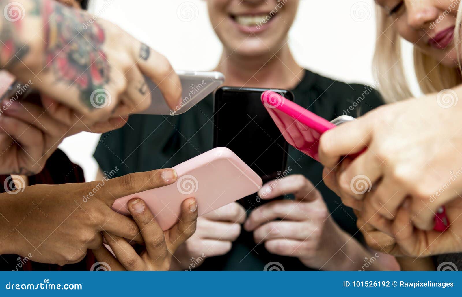 Diverse People Using Digital Devices Stock Photo - Image of ...