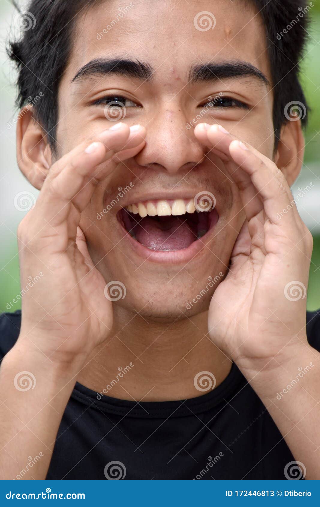 A Diverse Person Shouting stock image. Image of shout - 172446813
