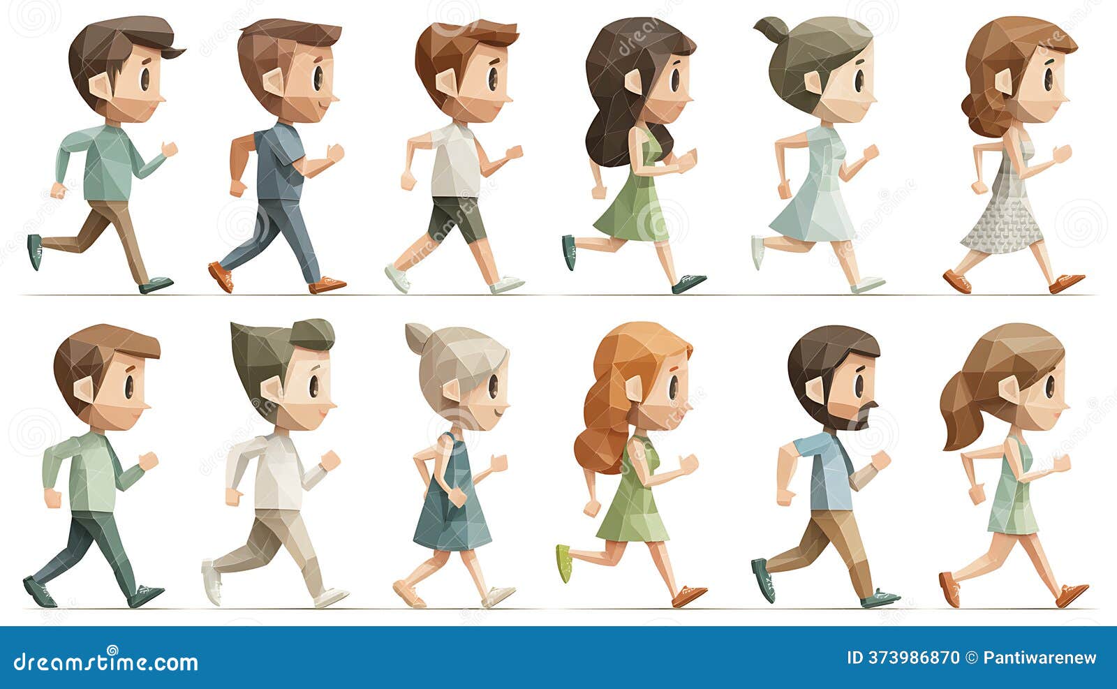 3d Pixel Art Boy Walking On Snow: Crystalline And Geological Forms ...