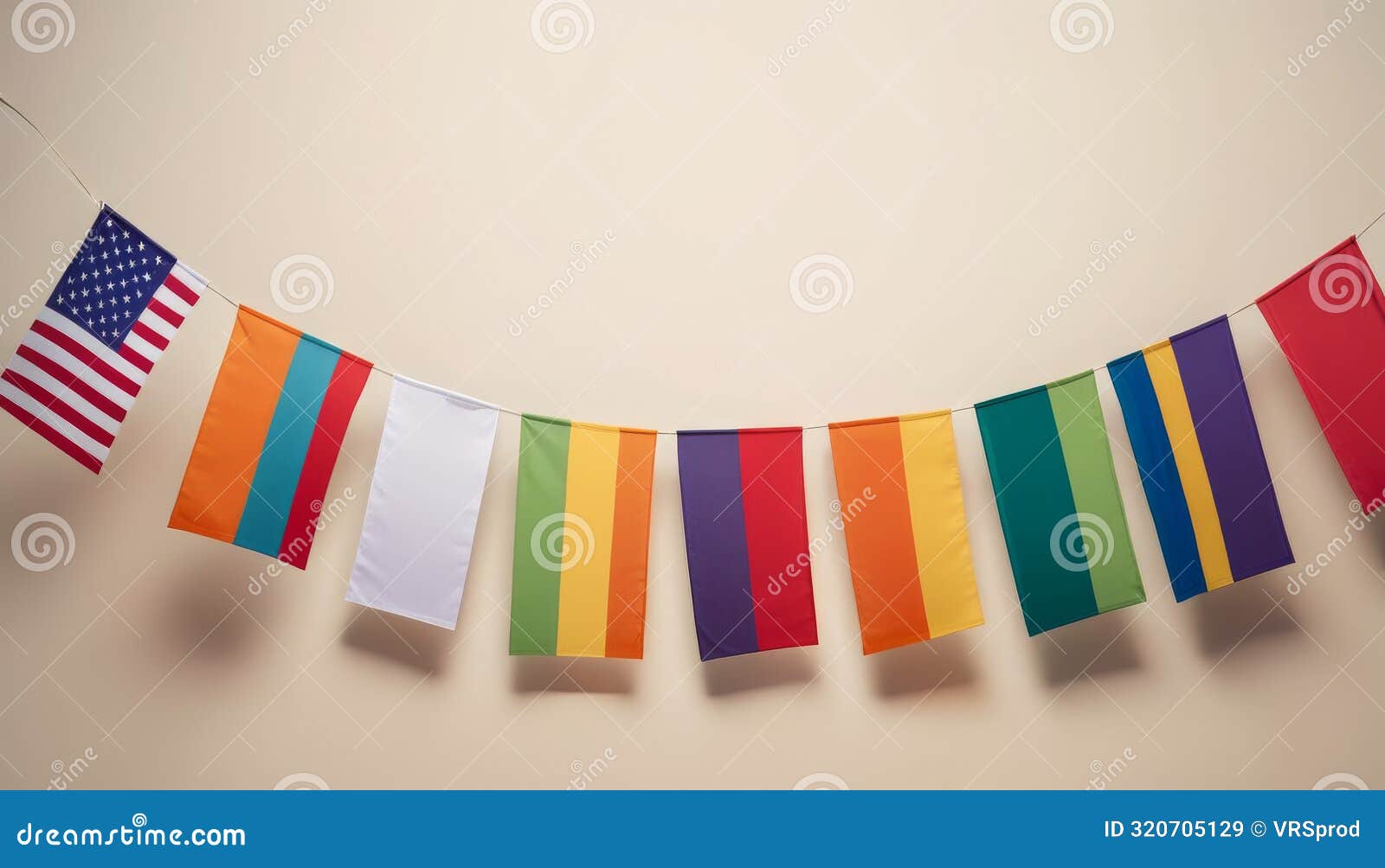 Diverse Pride Flags Display Stock Image - Image of alliance, acceptance ...