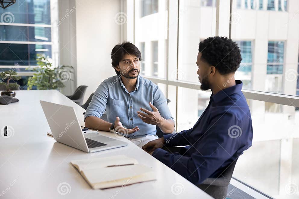 Diverse Project Managers Discussing Work Strategy, Planning Teamwork ...