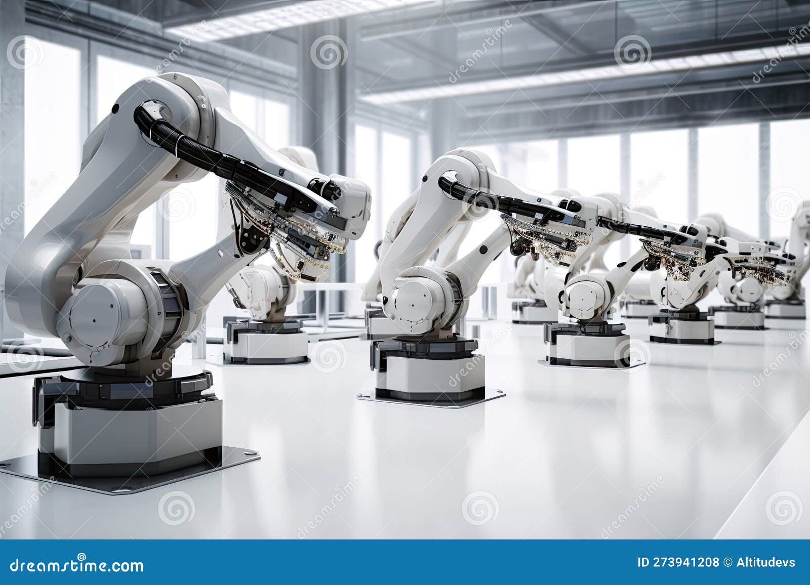 Diverse Range of Robotic Arms Assembling a Variety of Different ...