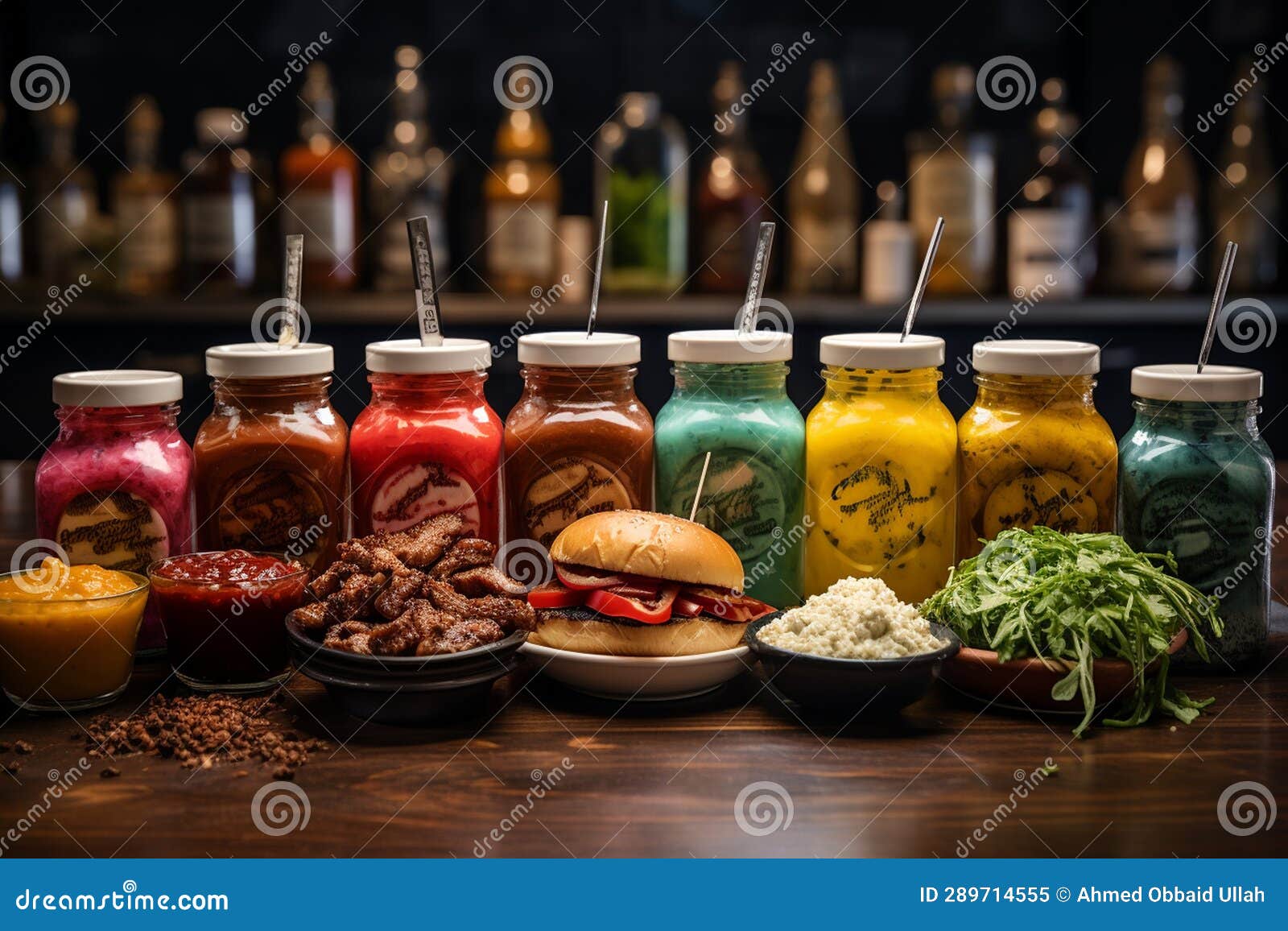 A Diverse Range of Sauces and Condiments. Generative by Ai Stock ...