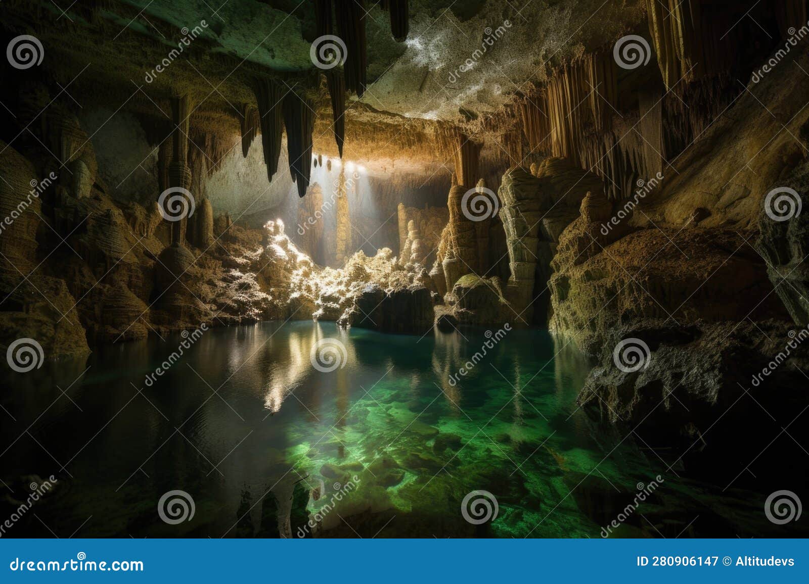 Stalactites And Stalagmites In A Cave. A Mnemonic Way To Remember The ...