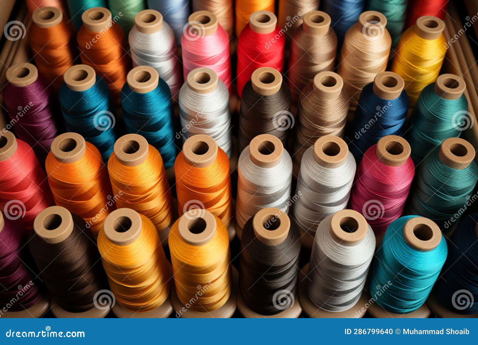A Diverse Selection of Colorful Threads Presented in a Comprehensive ...