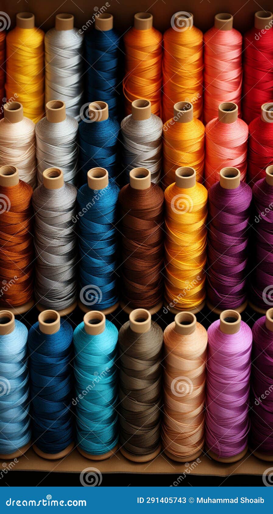 A Diverse Selection of Colorful Threads Presented in a Comprehensive ...
