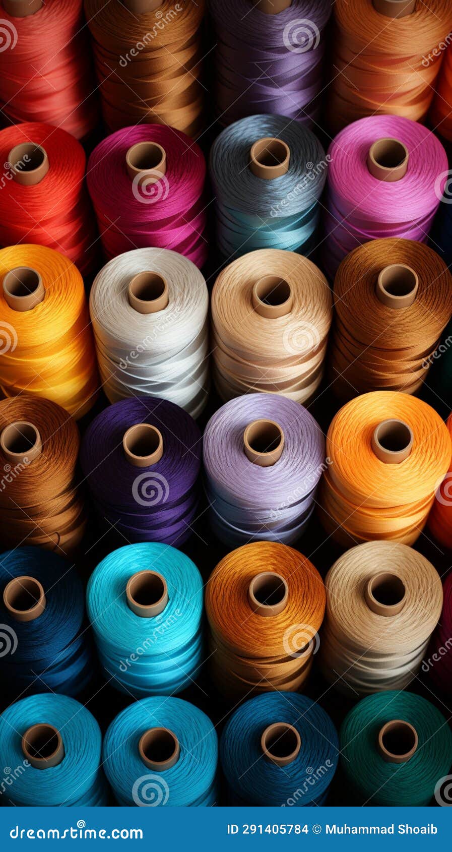A Diverse Selection of Colorful Threads Presented in a Comprehensive ...