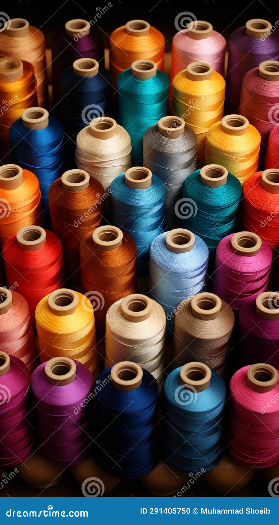 A Diverse Selection of Colorful Threads Presented in a Comprehensive ...