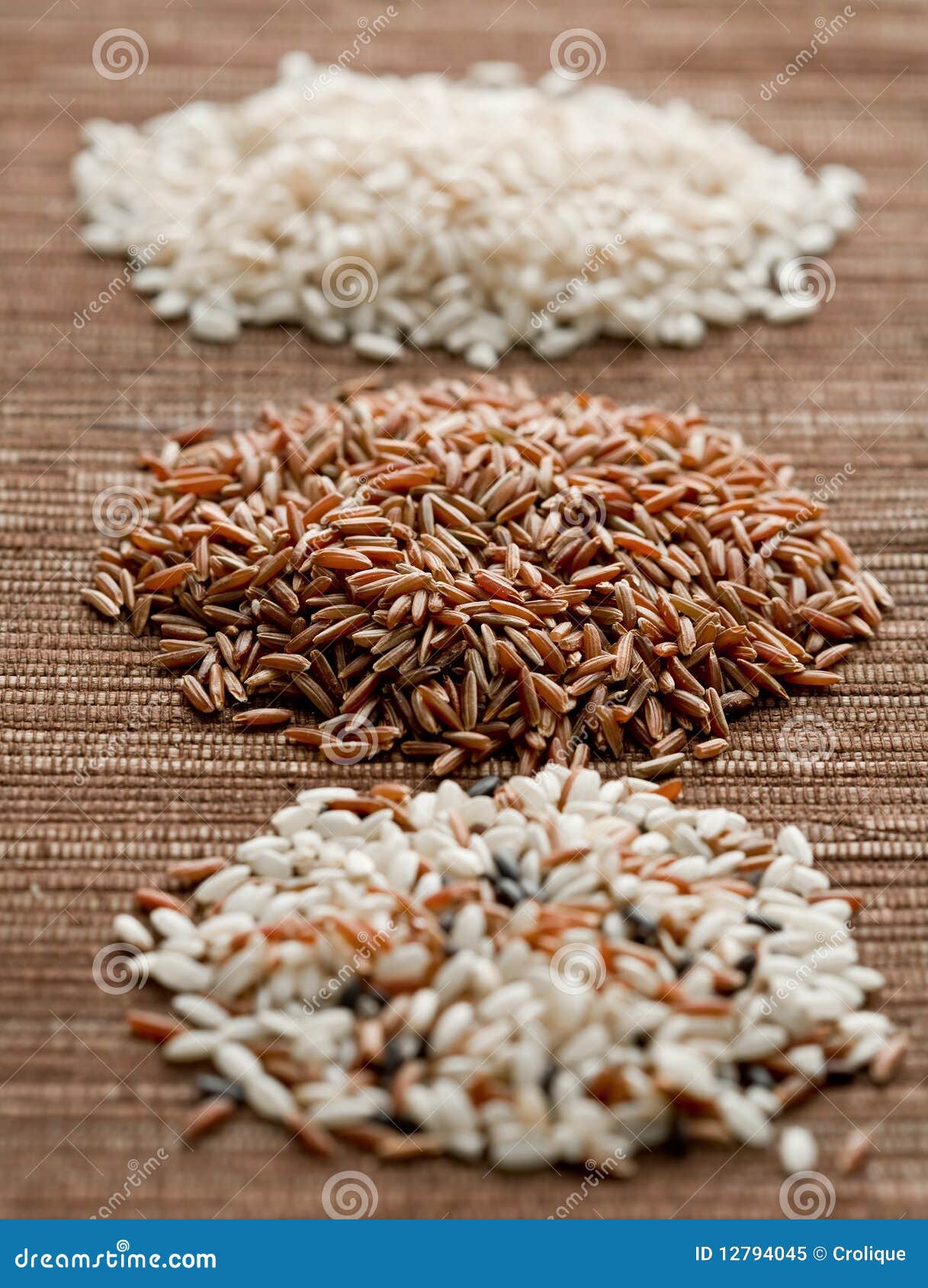 Diverse soorten rijst stock afbeelding. Image of voedsel - 12794045