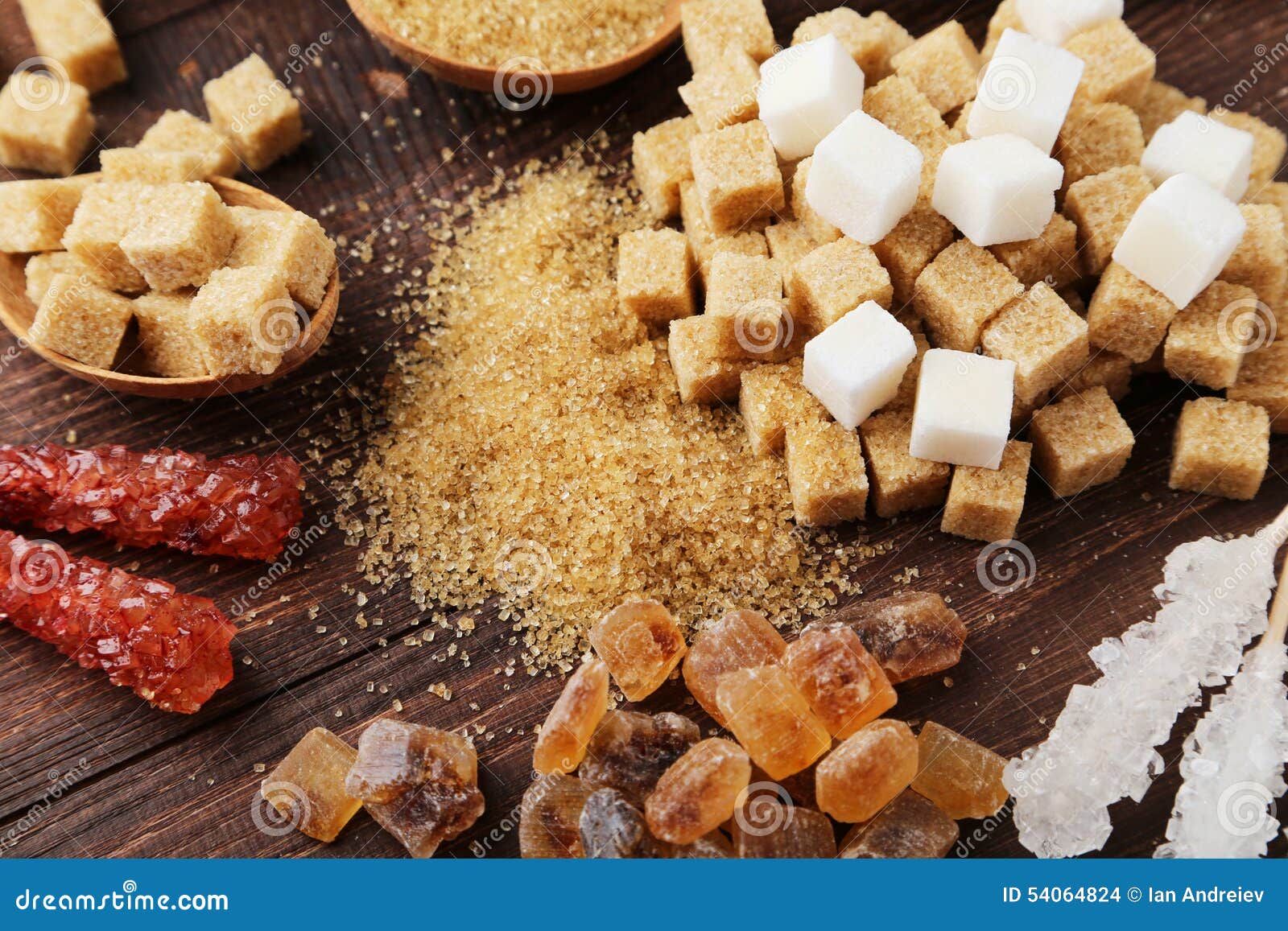 Diverse soorten suiker stock foto. Image of kubus, calorie - 54064824