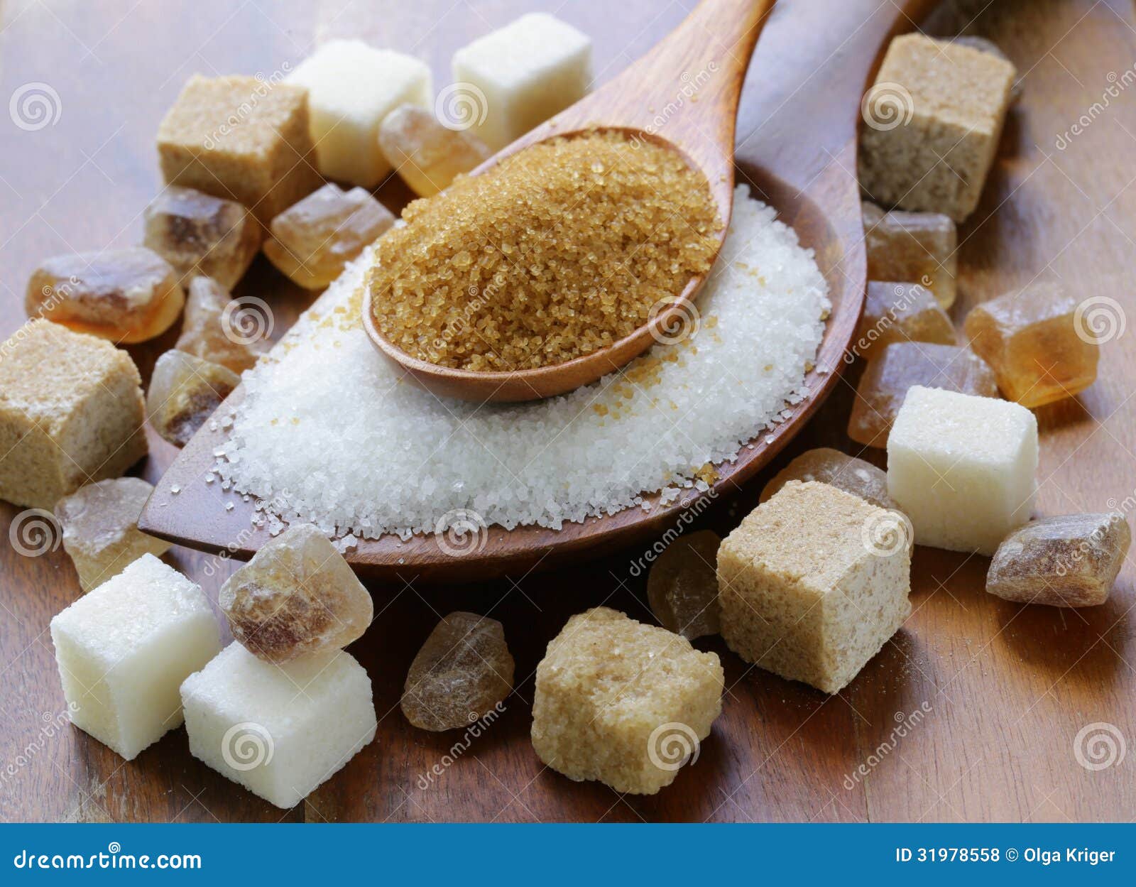 Diverse Soorten Suiker, Bruin, Wit En Geraffineerd Stock Foto - Image ...