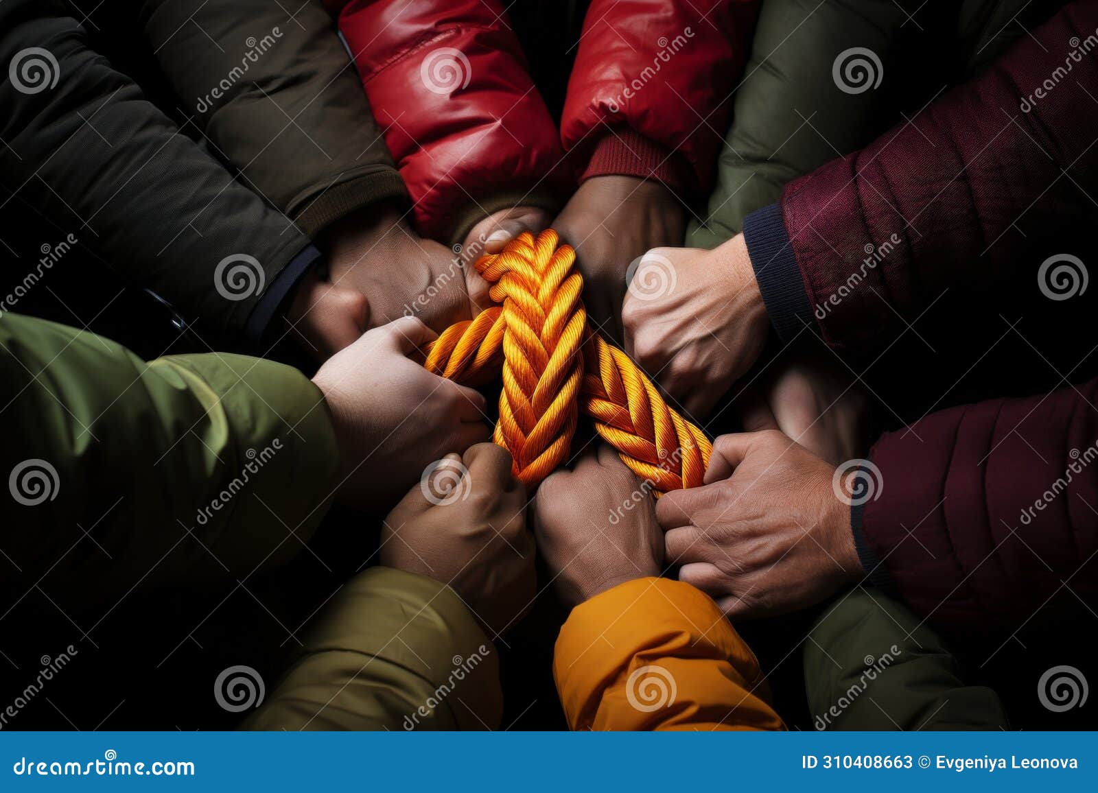 Diverse Strength. Teamwork, Unity, and Support in Rope Partnership for ...
