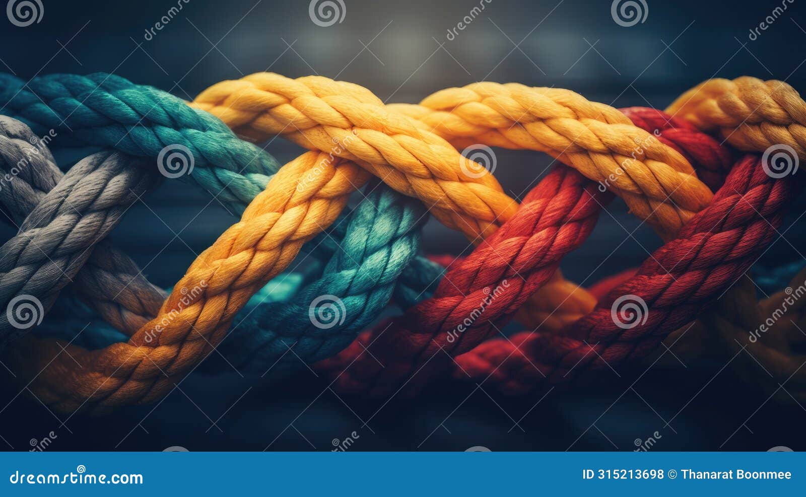 Diverse Strengths Connect In Teamwork, Symbolized By A Team Rope. Ai ... Diverse Strengths Connect In Teamwork, Symbolized By A Team Rope. Ai ...