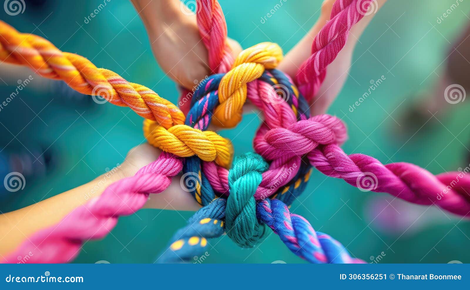 Diverse Strengths Connect In Teamwork, Symbolized By A Team Rope. Ai ... Diverse Strengths Connect In Teamwork, Symbolized By A Team Rope. Ai ...