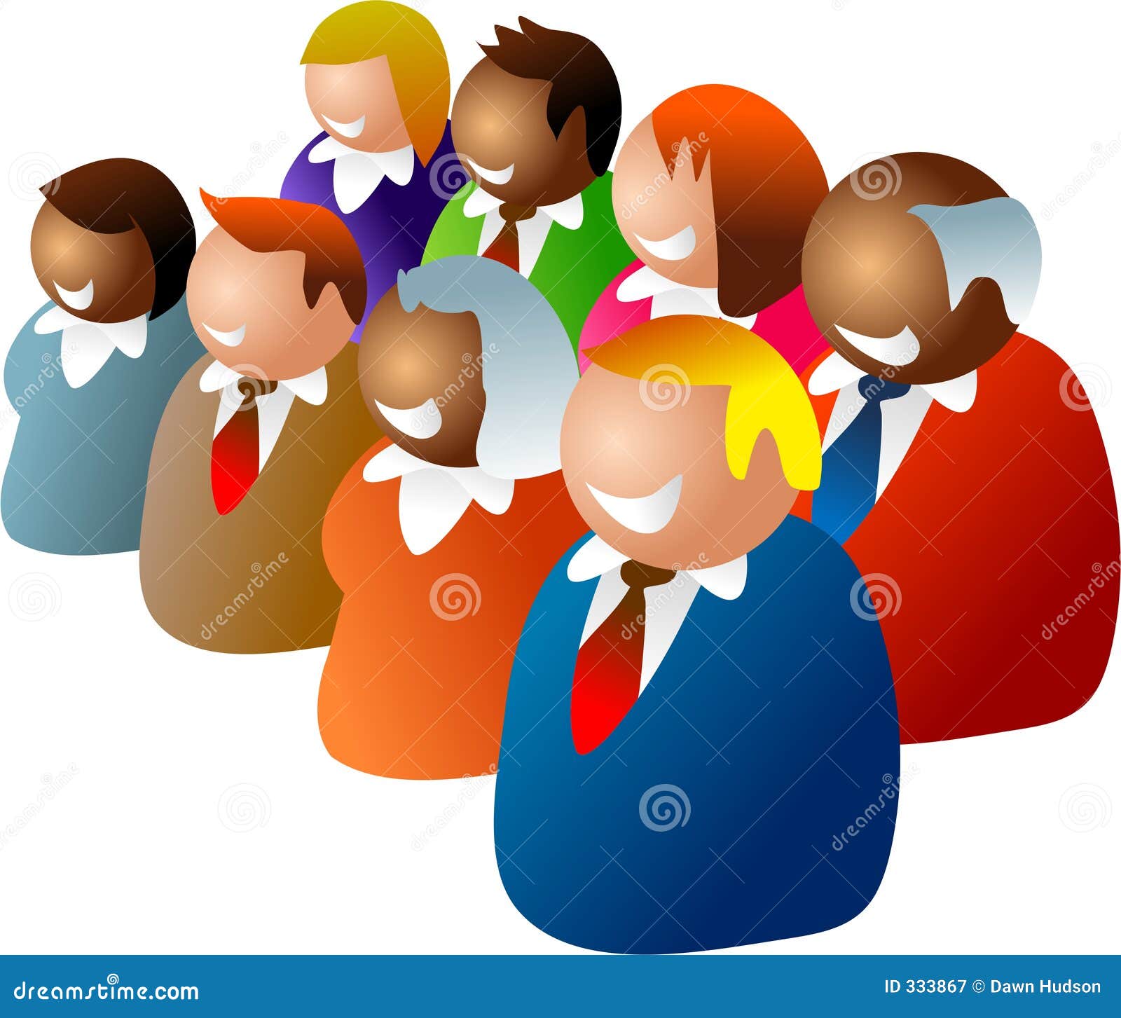 Diverse team stock illustration. Illustration of icons - 333867
