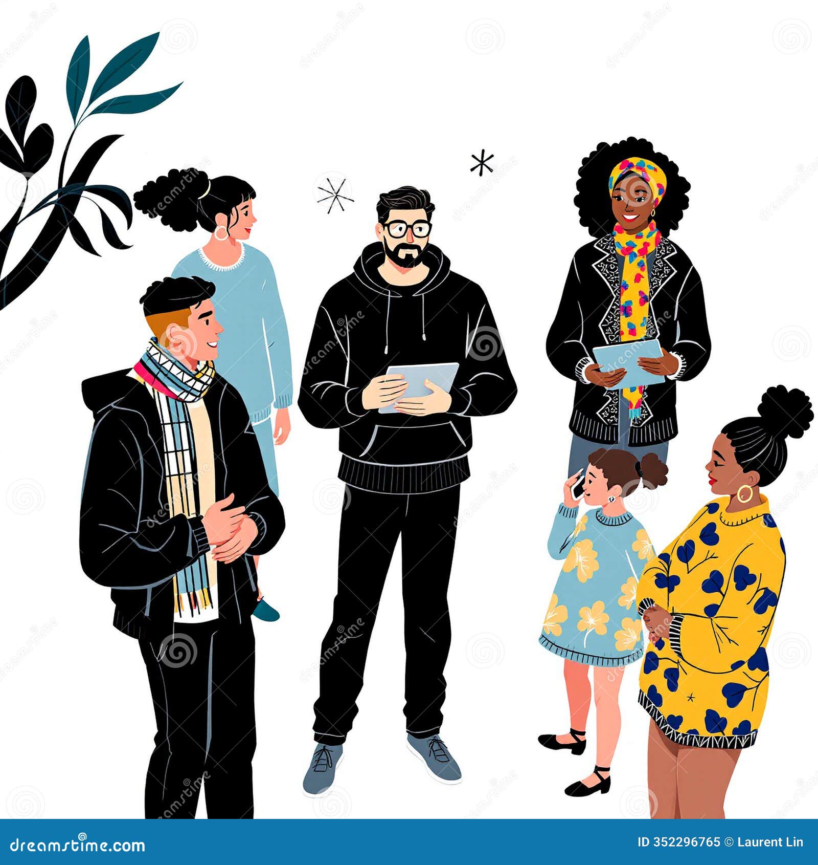 Coordinated Task Delegation Vector Illustration Stock Illustration ...