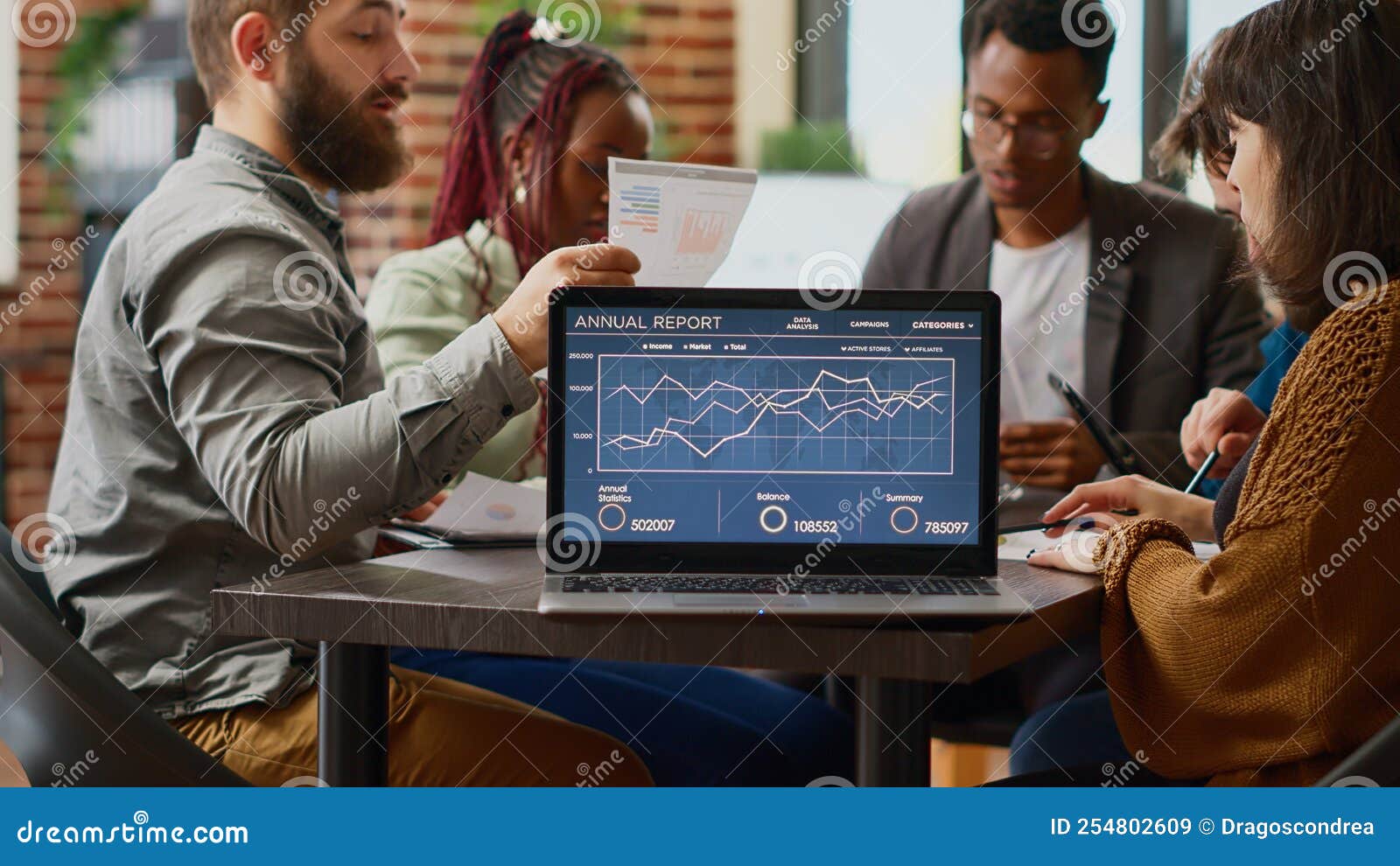 Diverse Team of People Working with Research Analysis Stock Image ...