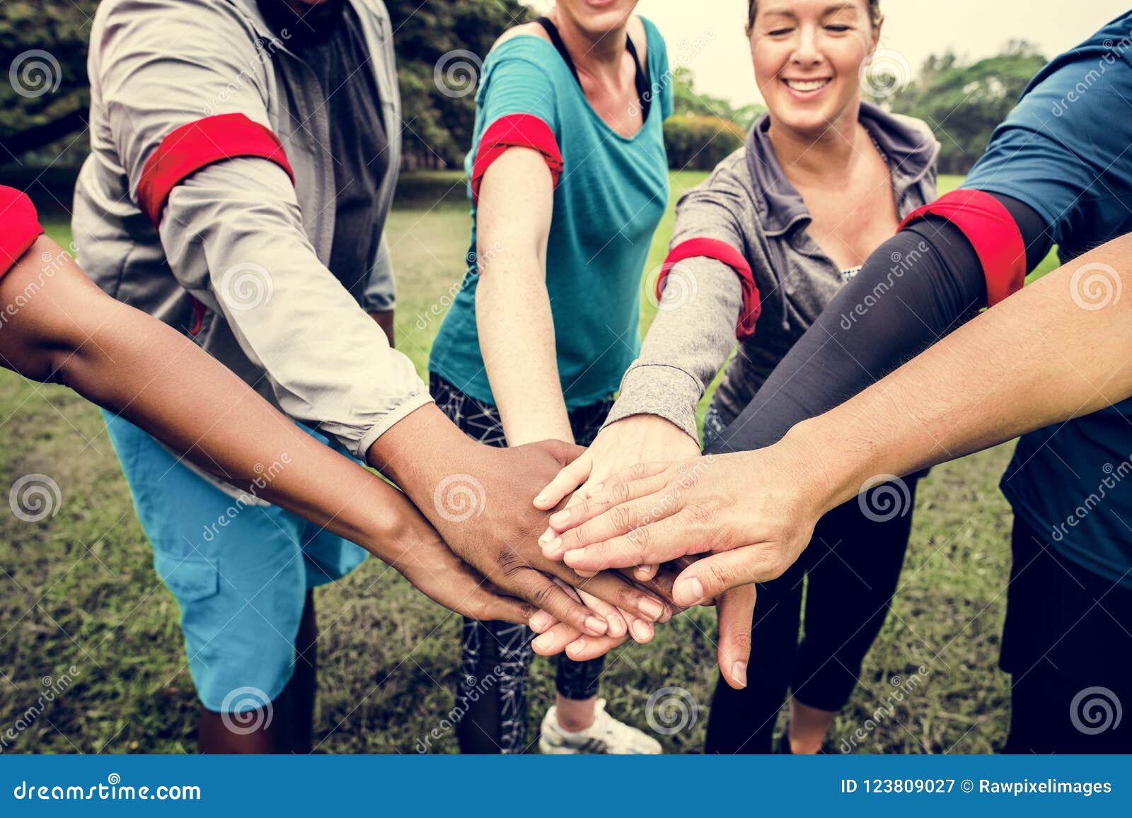 Diverse Team Stacking Their Hands Stock Image - Image of handstack ...