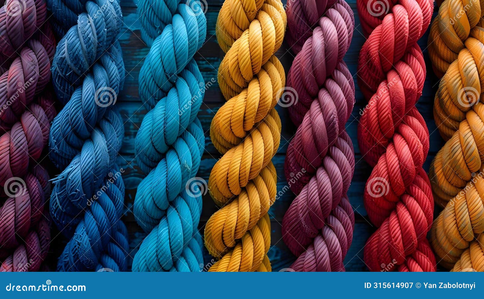 A Diverse Team of Strong Ropes Symbolizes Unity Communication and ...