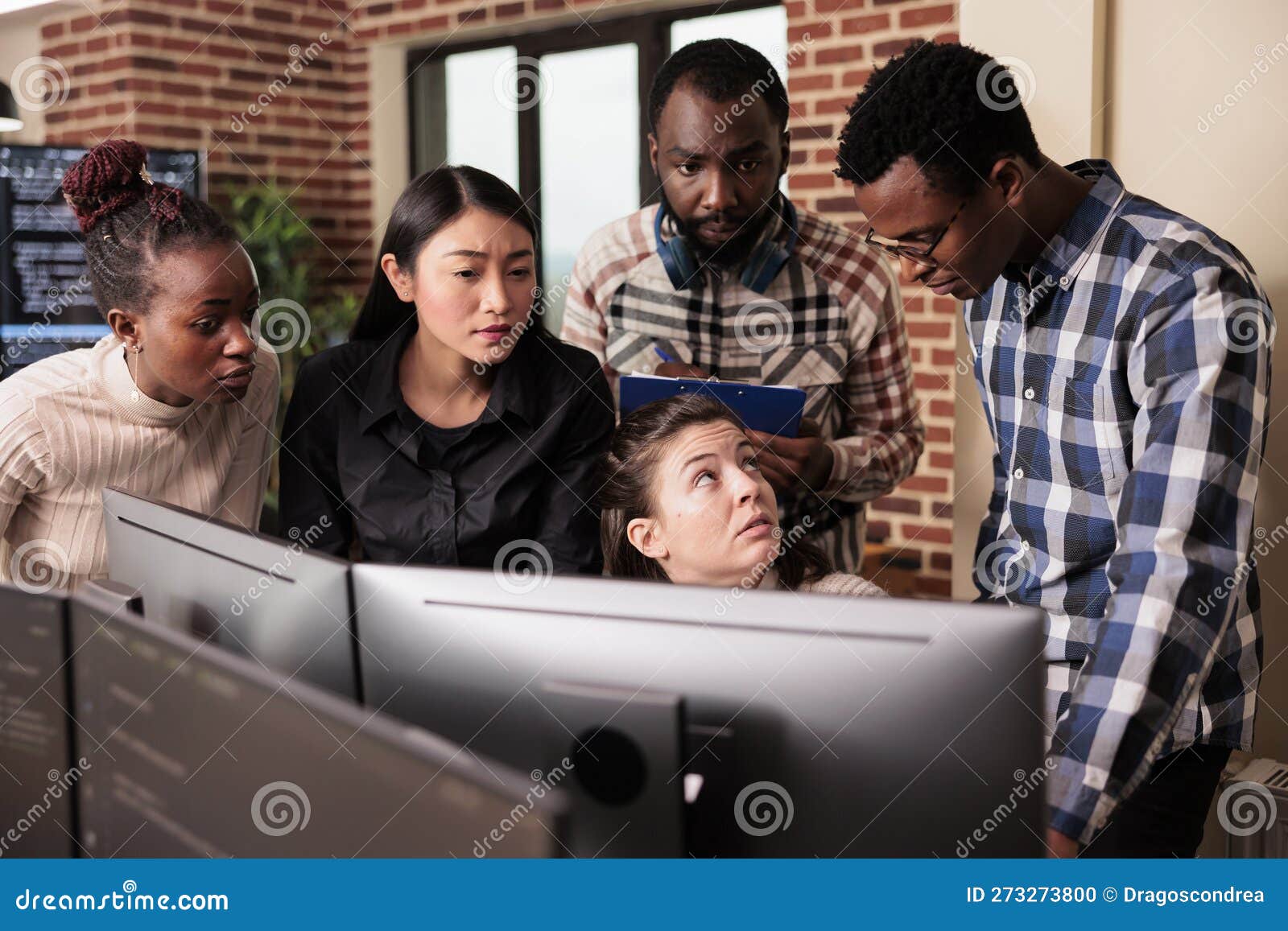 Diverse Team of System Engineers Analyzing Html Script Stock Photo - Image of workplace ...