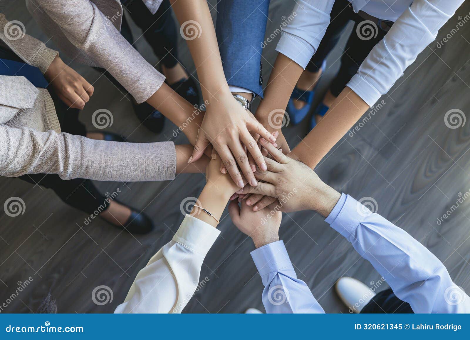 Diverse Teamwork Hands Joining Together For Collaboration Stock Photo ...