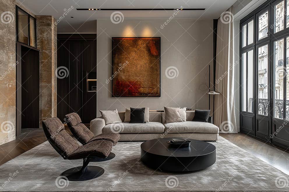 Postmodern Interior Design, Diverse Textures and Materials Blend in a ...