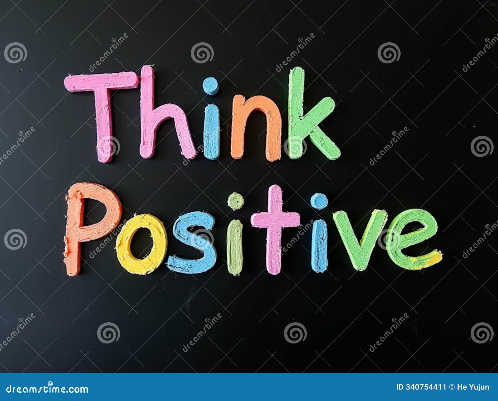 Diverse Think Different Motto on Chalkboard Stock Illustration ...