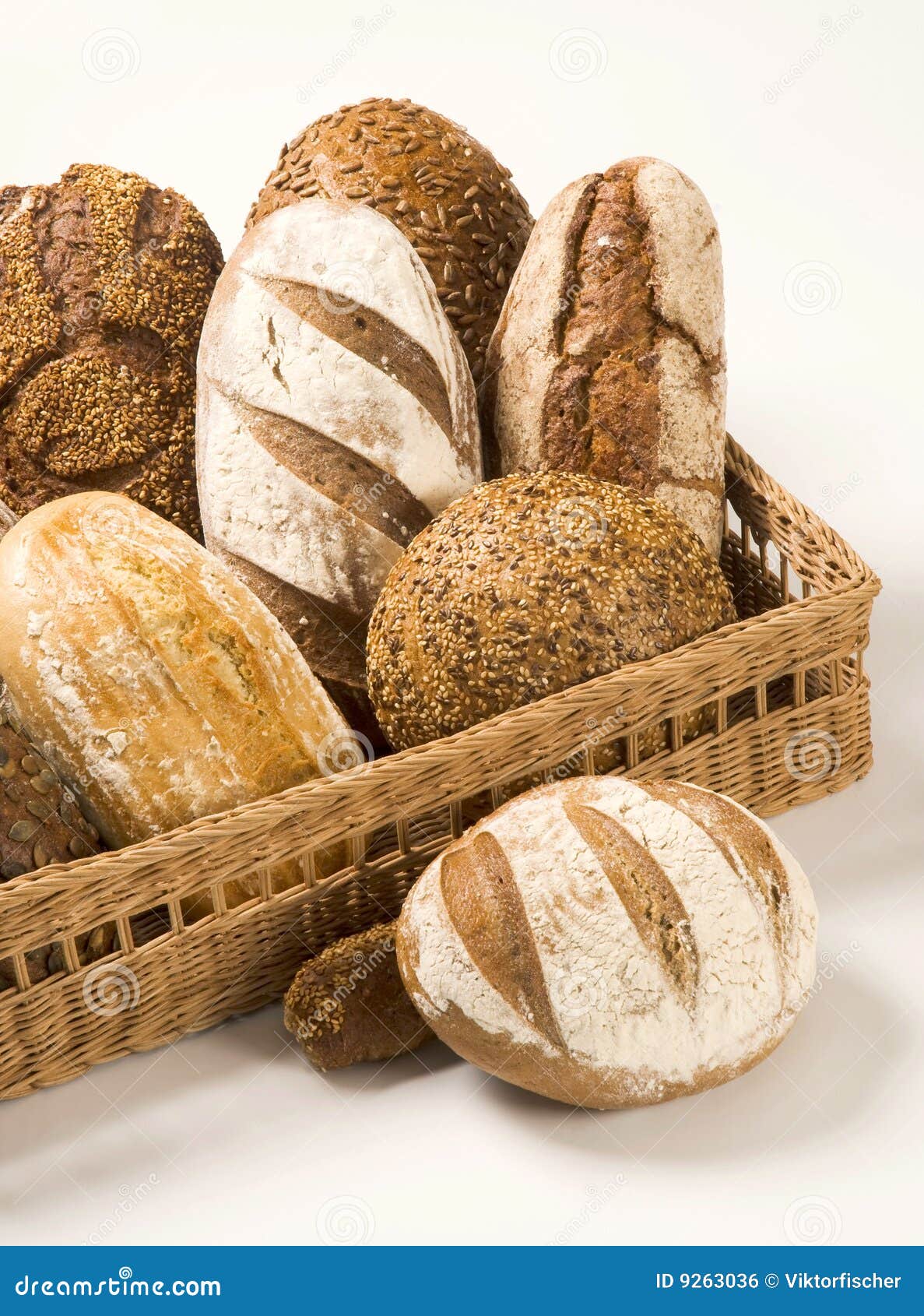 Diverse types van brood stock foto. Image of brood, levensmiddel - 9263036