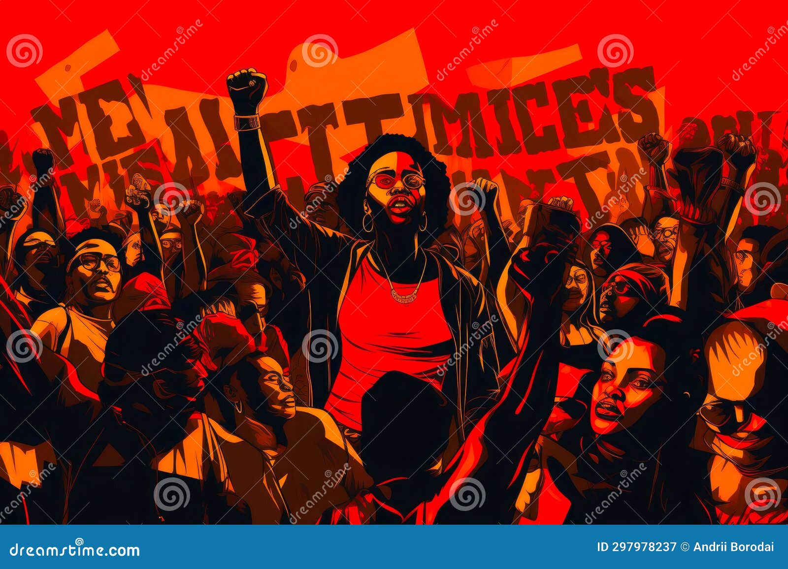 Diverse Unity in BLM Vector Design. Stock Illustration - Illustration ...