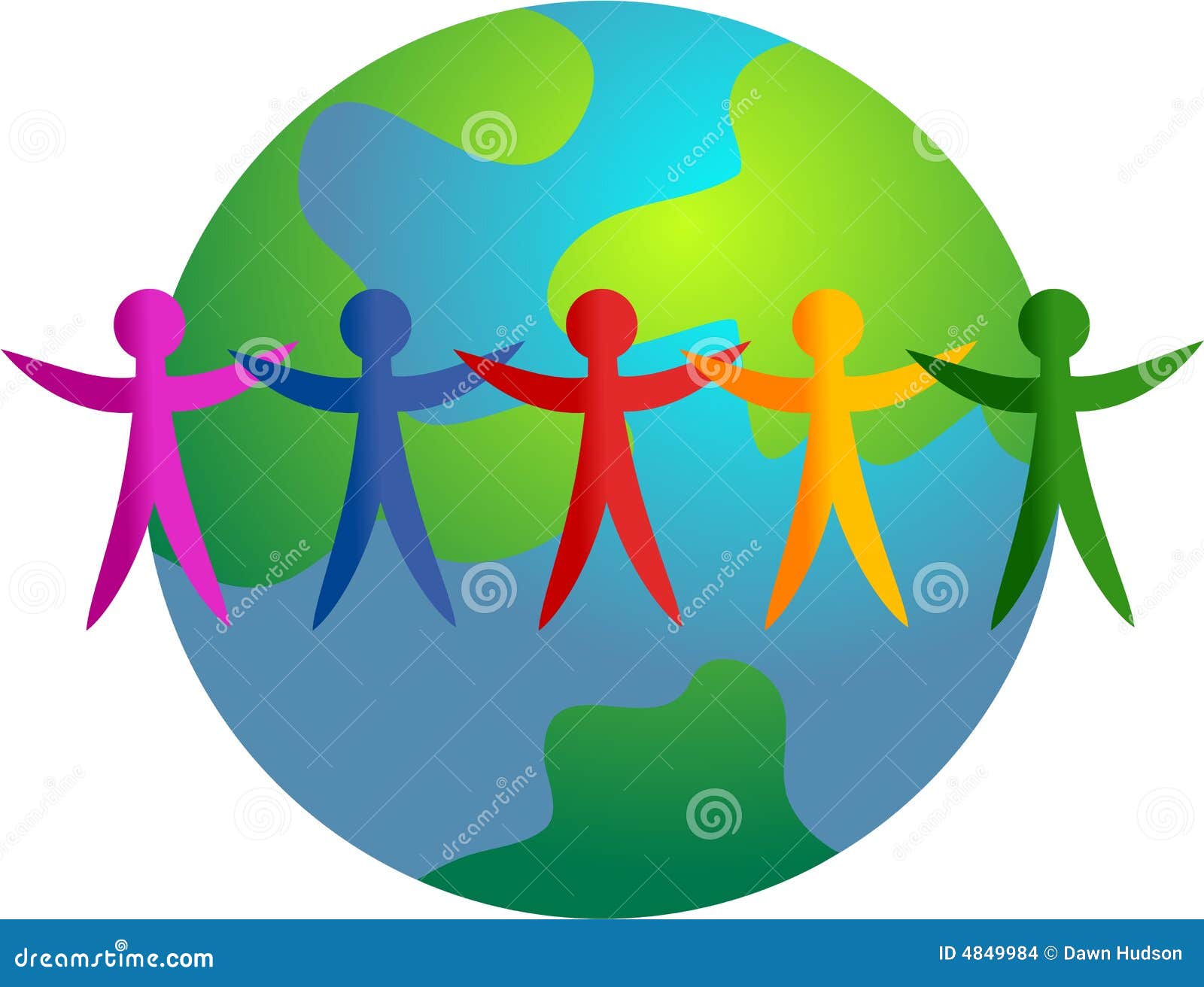 Diverse world stock illustration. Illustration of unison - 4849984