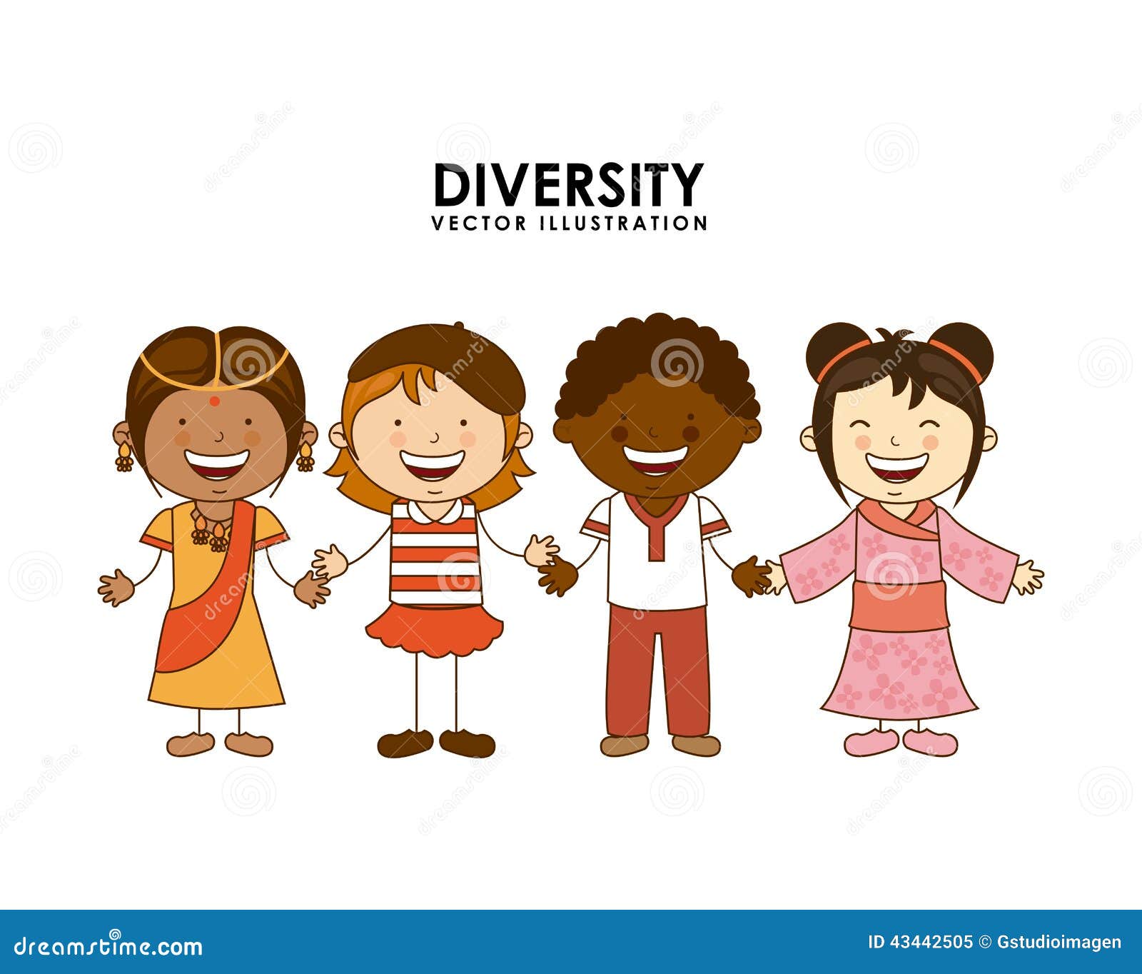 Diversidad de razas ilustración del vector. Ilustración de cabritos ...