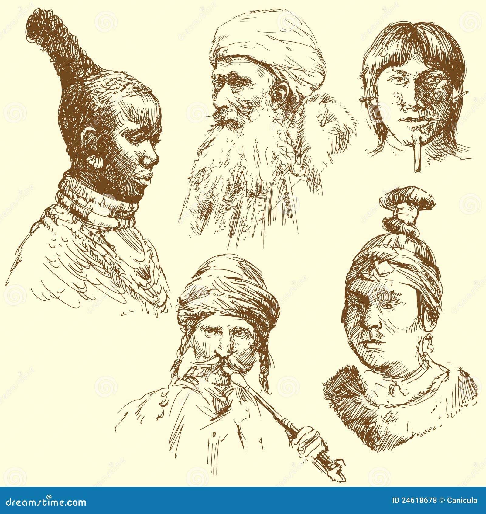 Diversidad Humana, Razas Humanas Ilustración del Vector - Ilustración ...