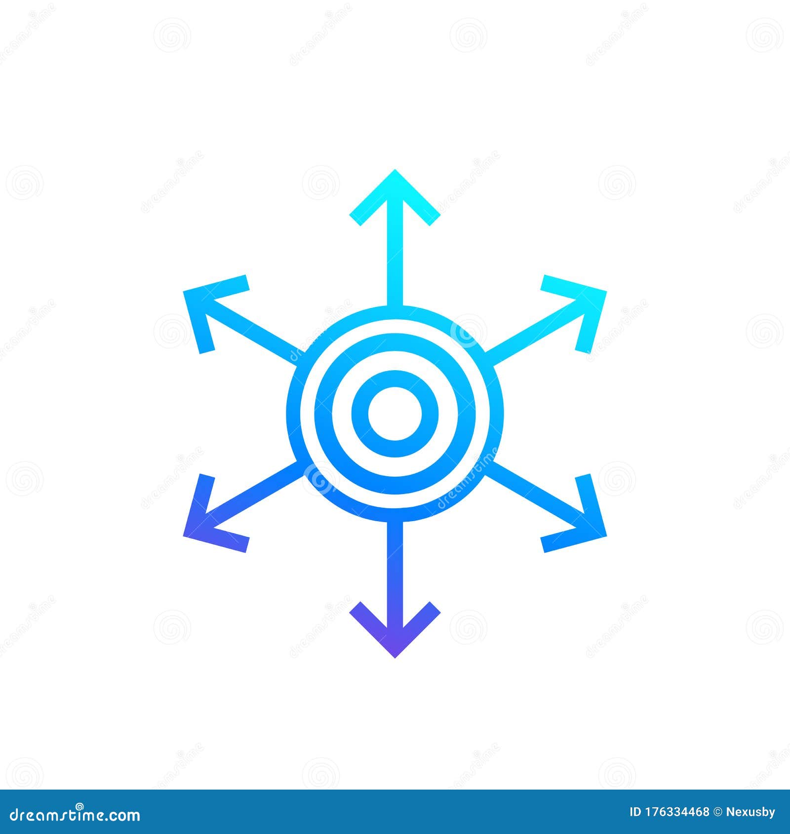 Diversification, Diversified Portfolio Icon Vector Illustration ...