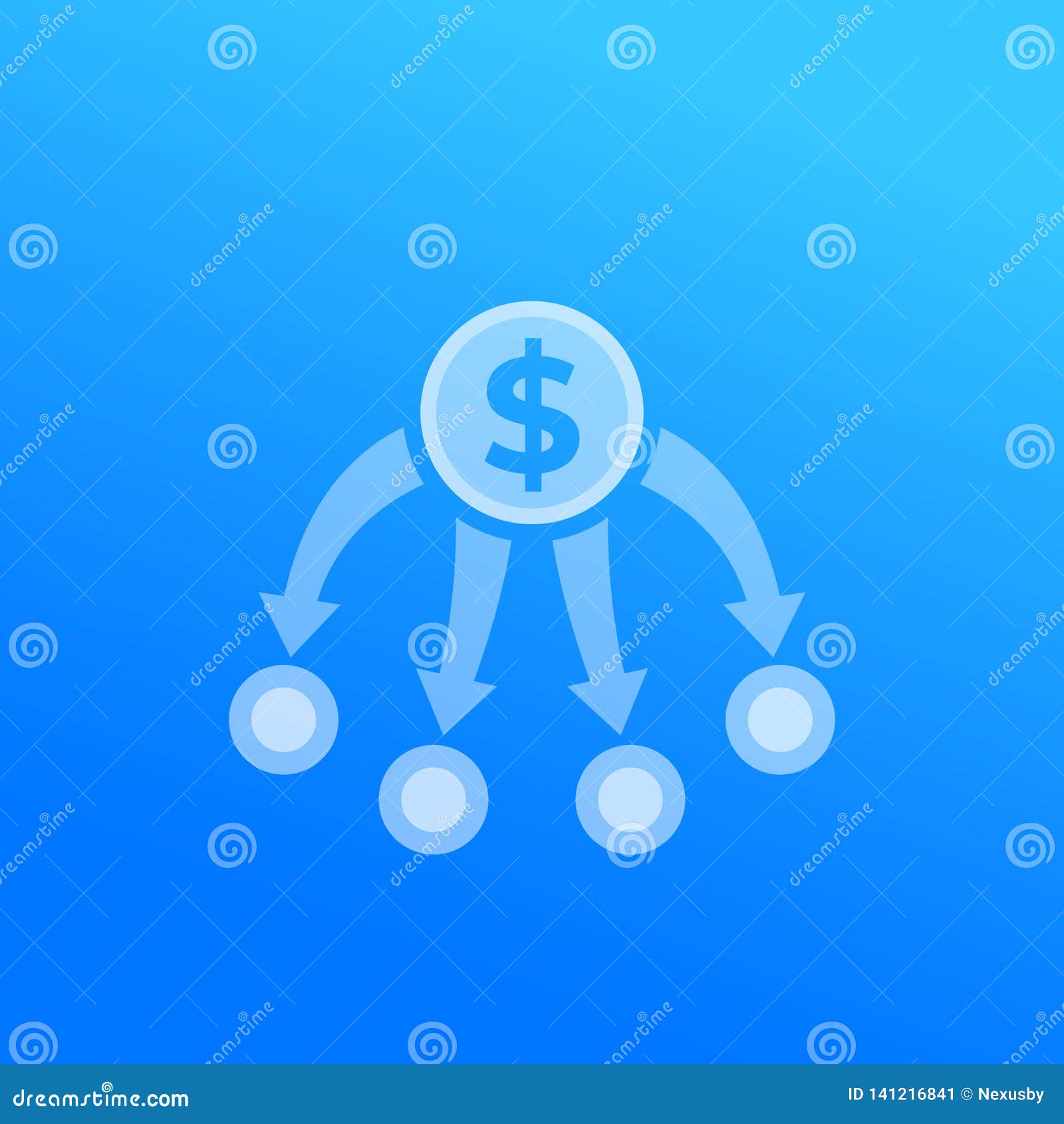 Diversification, Diversified Portfolio Icon Vector Illustration ...