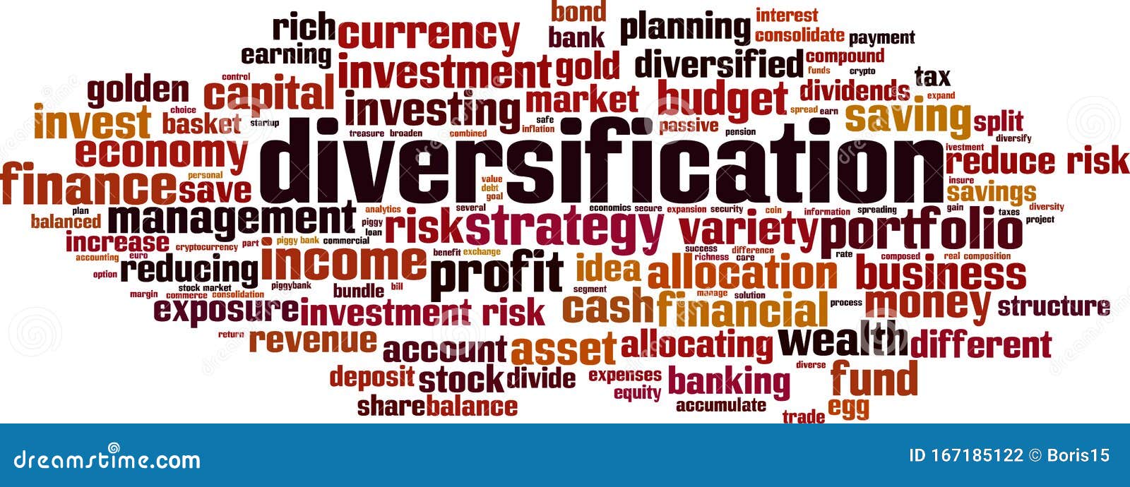 Diversification word cloud stock vector. Illustration of investment ...