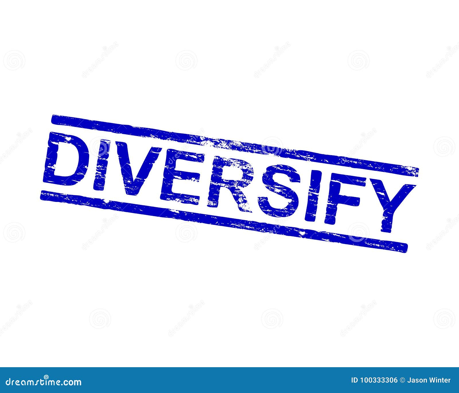 Diversification Rubber Stamp Cartoon Vector | CartoonDealer.com #99741305