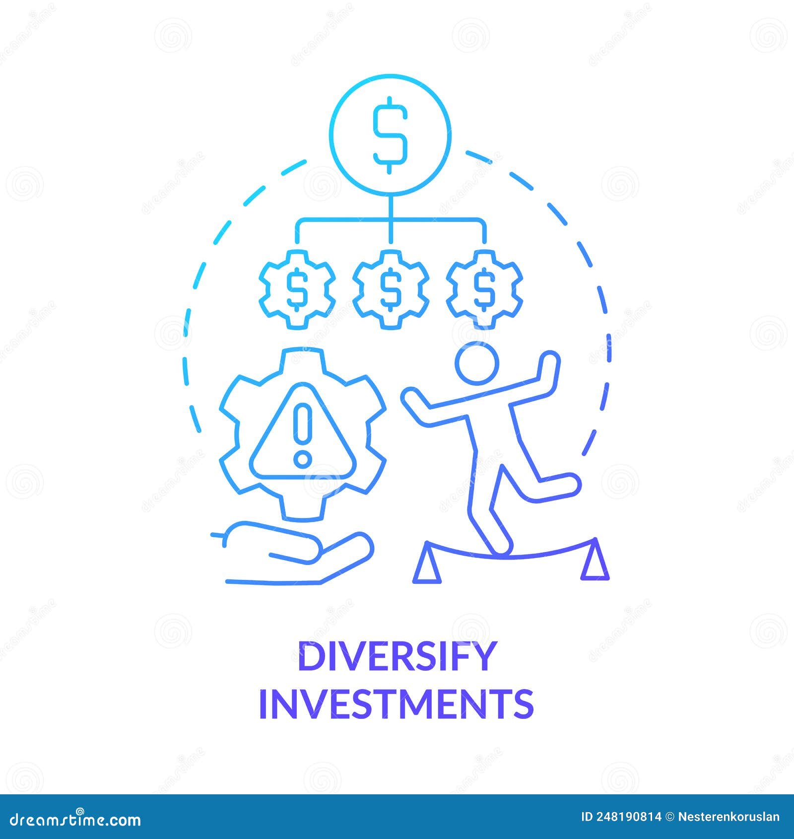 Diversify Icon Vector. Trendy Flat Diversify Icon From Marketing ...