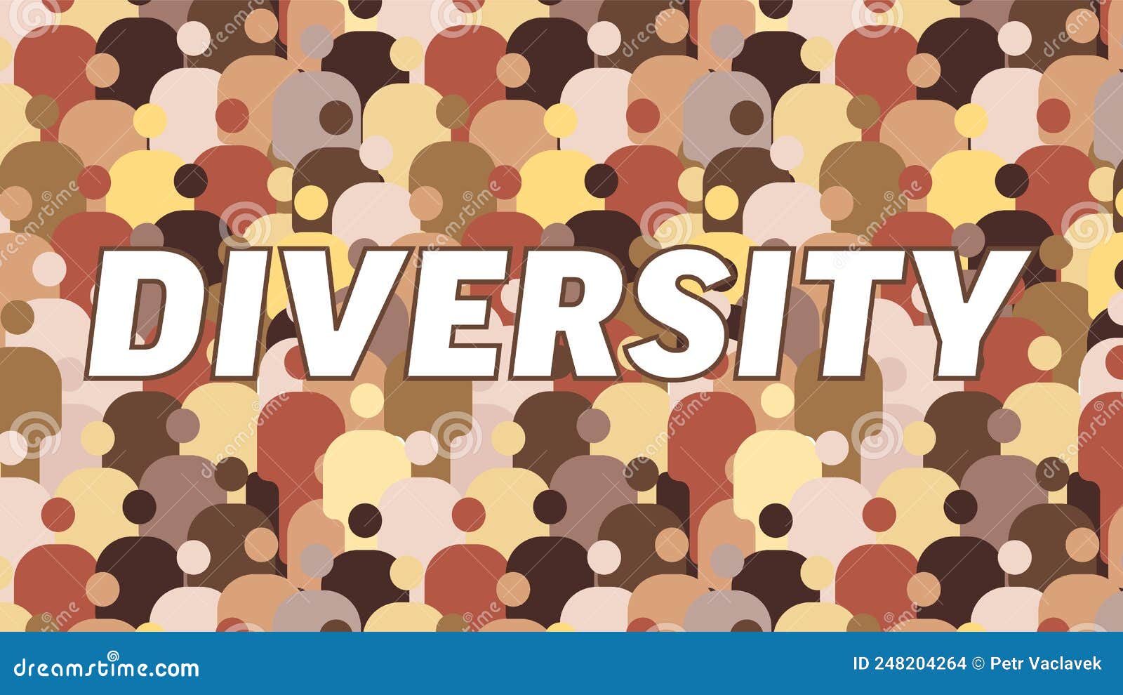 Diversity Banner Header Flyer Stock Vector - Illustration of head ...