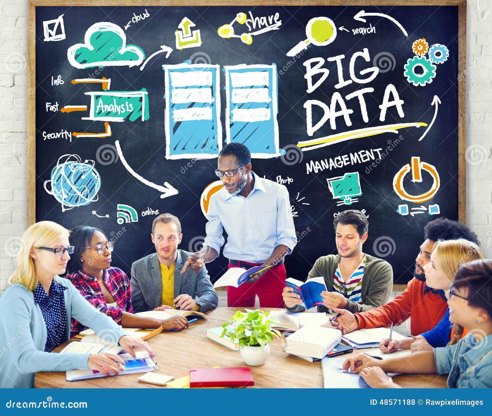Diversity Big Data Learning Information Studying Concept Stock Photo ...