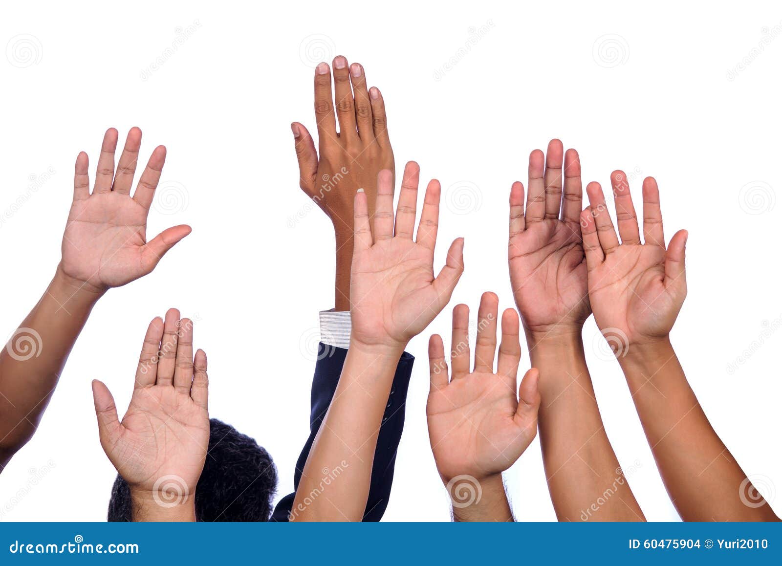 Diversity of Business Hands Raised Stock Photo - Image of harmony ...