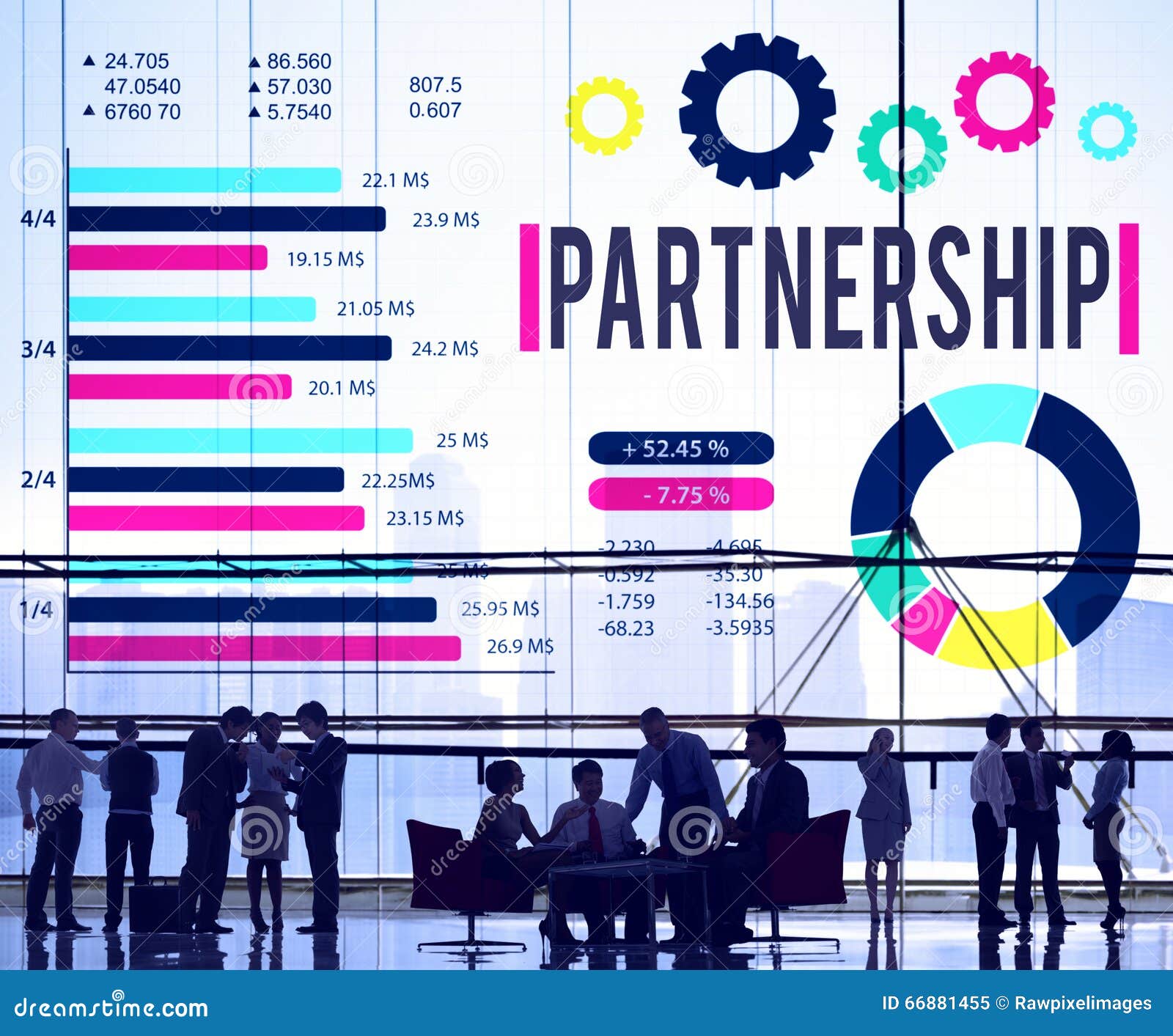 Partnership Partner Team Teamwork Organization Concept Stock Image ...
