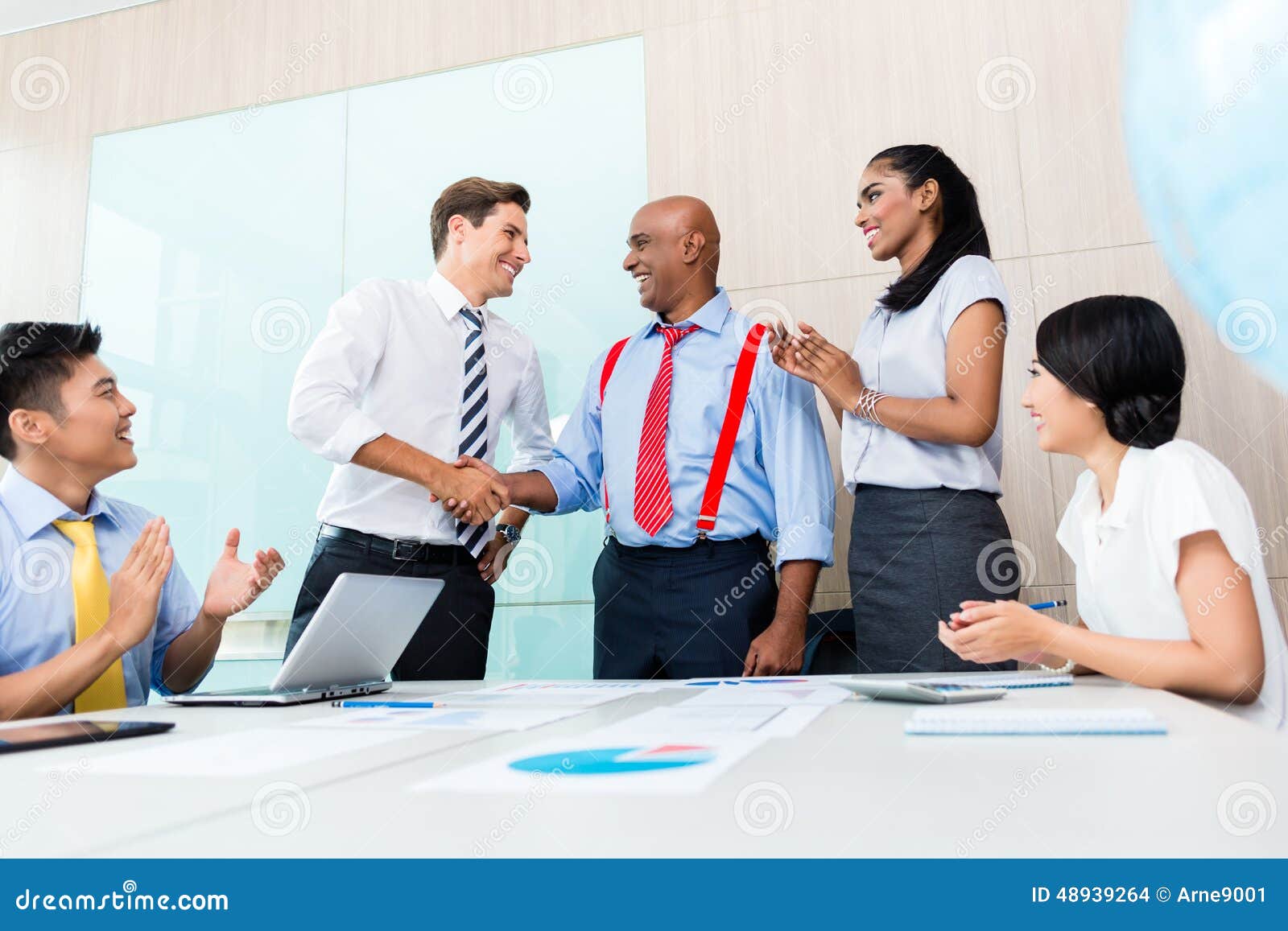 Diversity Business Team Shaking Hands Stock Photo - Image: 48939264