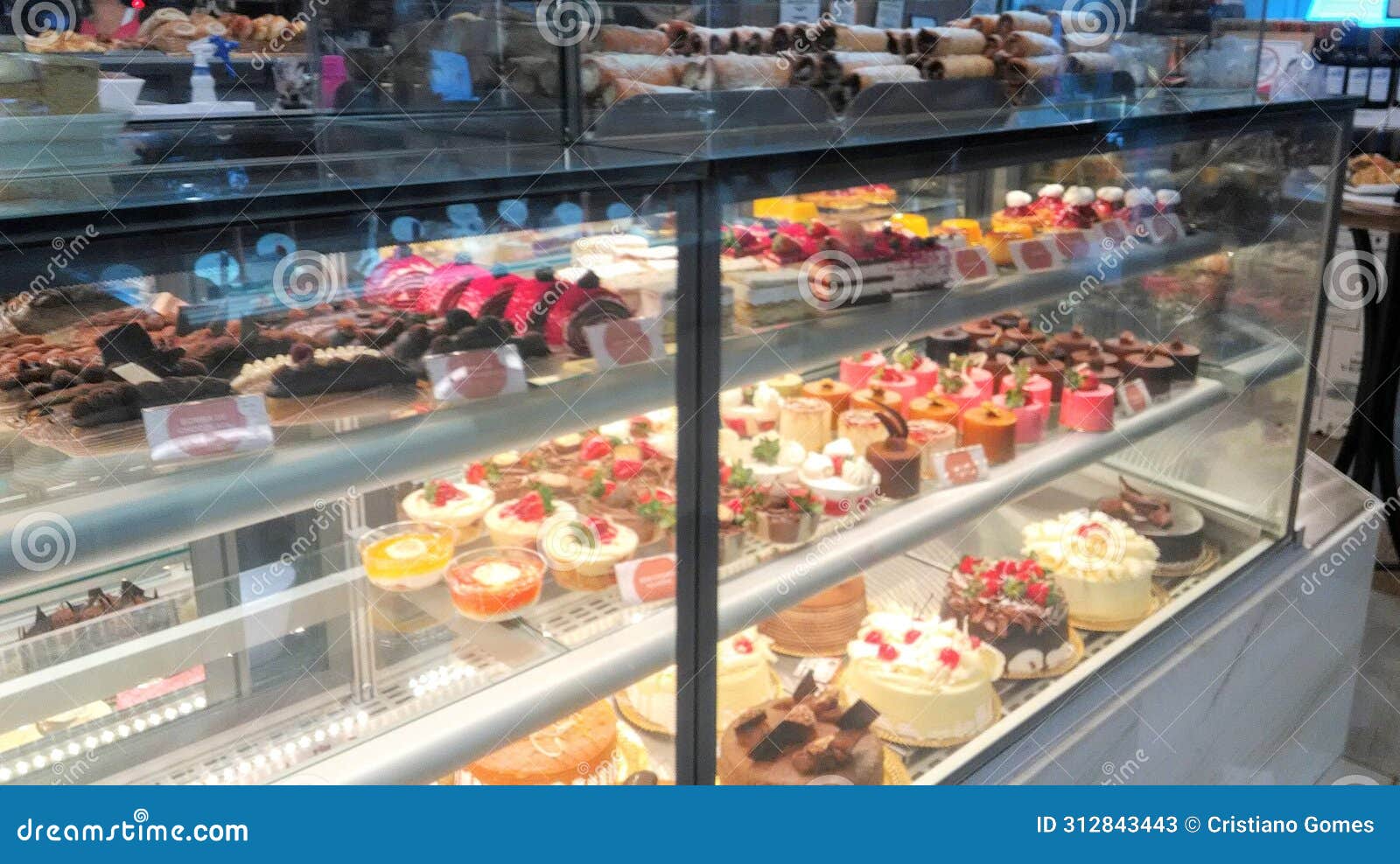 Diversity of Cakes and Pies in a Bakery in Brazil Stock Image - Image ...