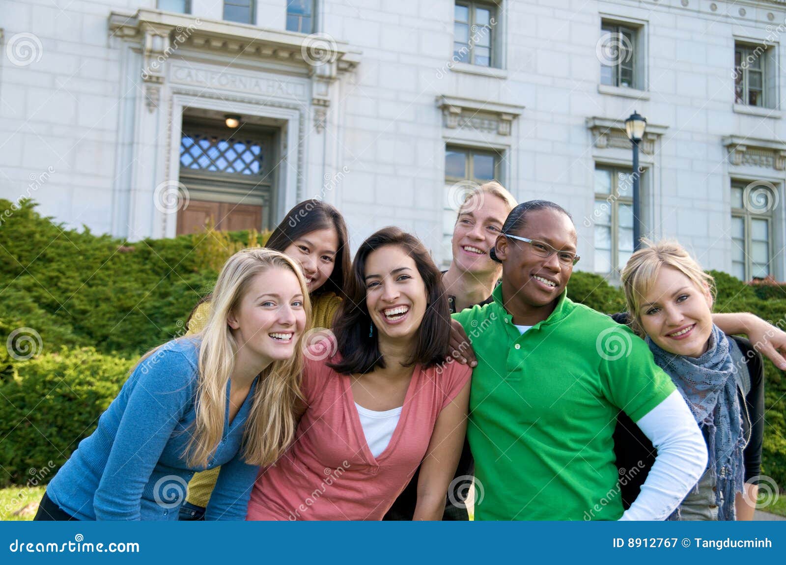 Diversity on campus stock image. Image of ethnicity, american - 8912767