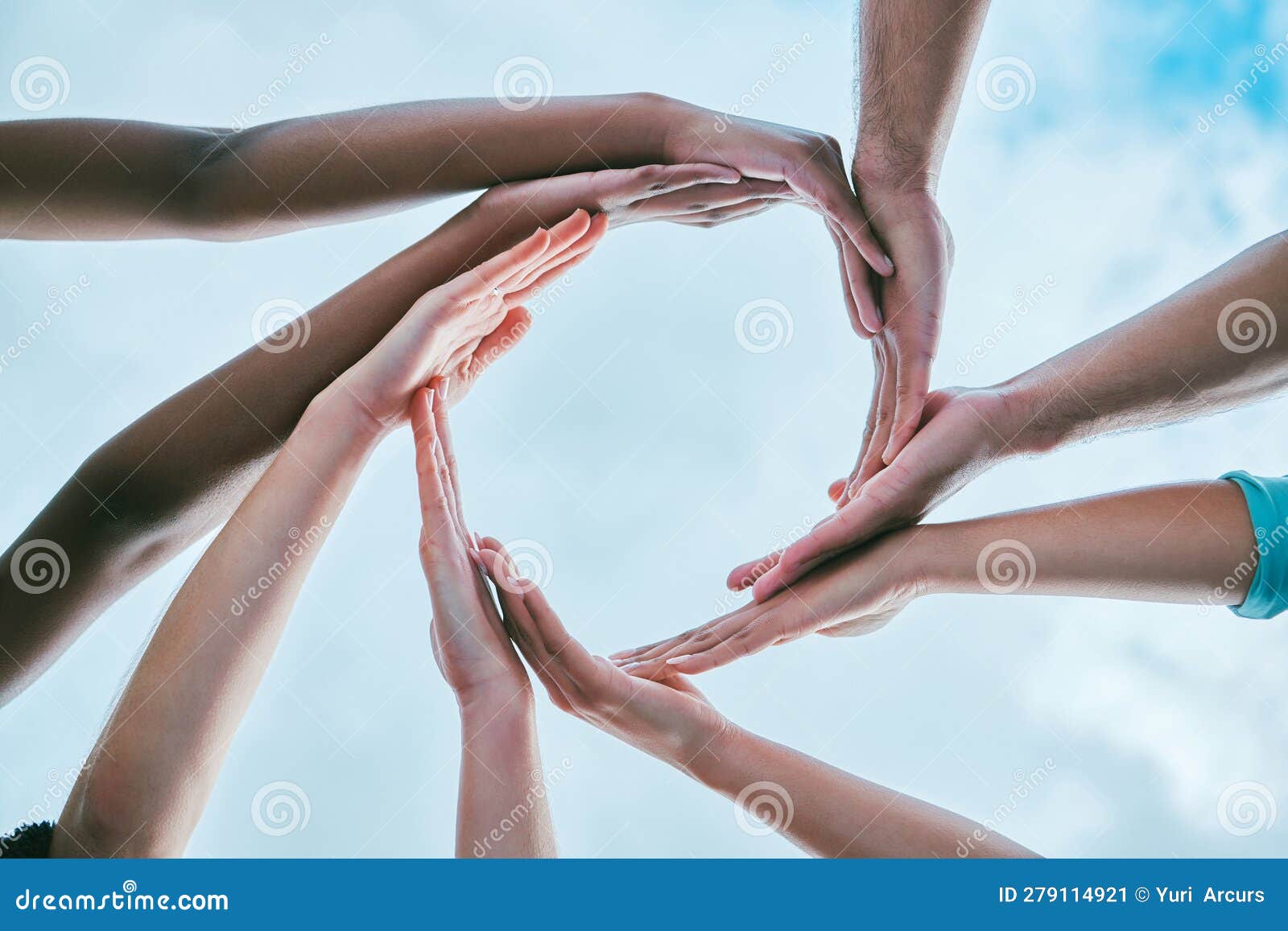 Diversity, Collaboration and Group of Hands in a Circle for Unity ...