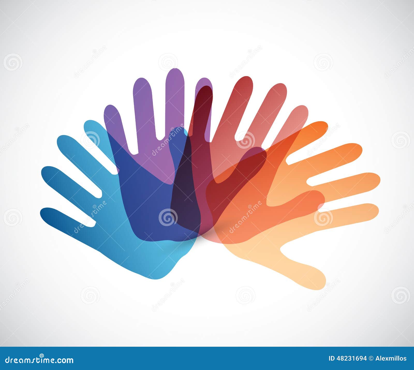 Diversity Color Hands Illustration Stock Illustration - Illustration of ...