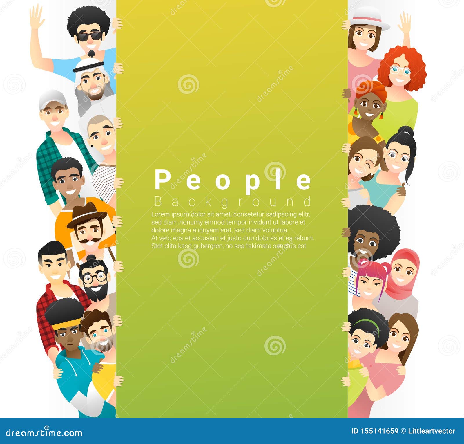 Diversity Concept Background , Group of Happy Multi Ethnic People ...