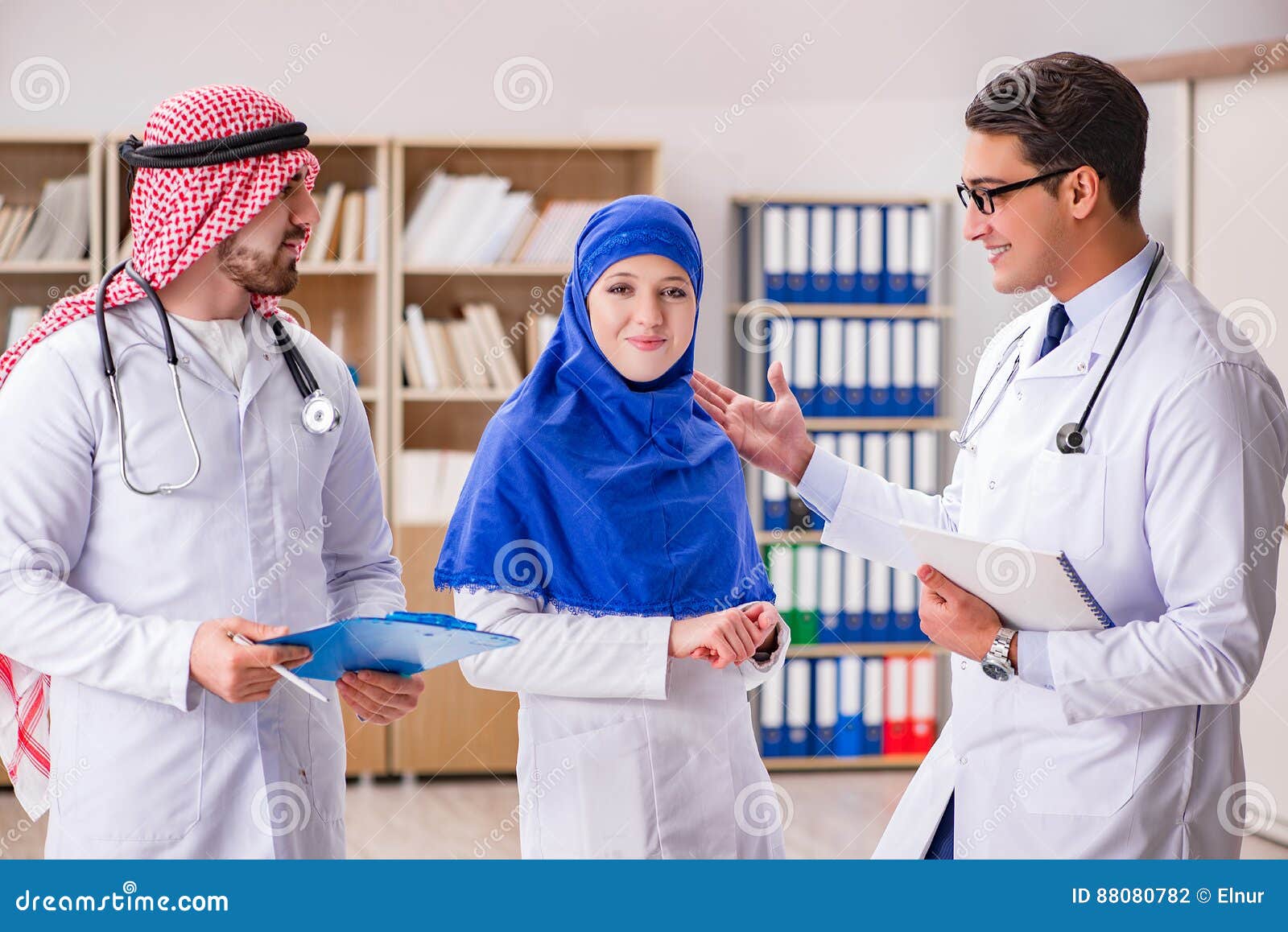 The Diversity Concept with Doctors in Hospital Stock Photo - Image of ...