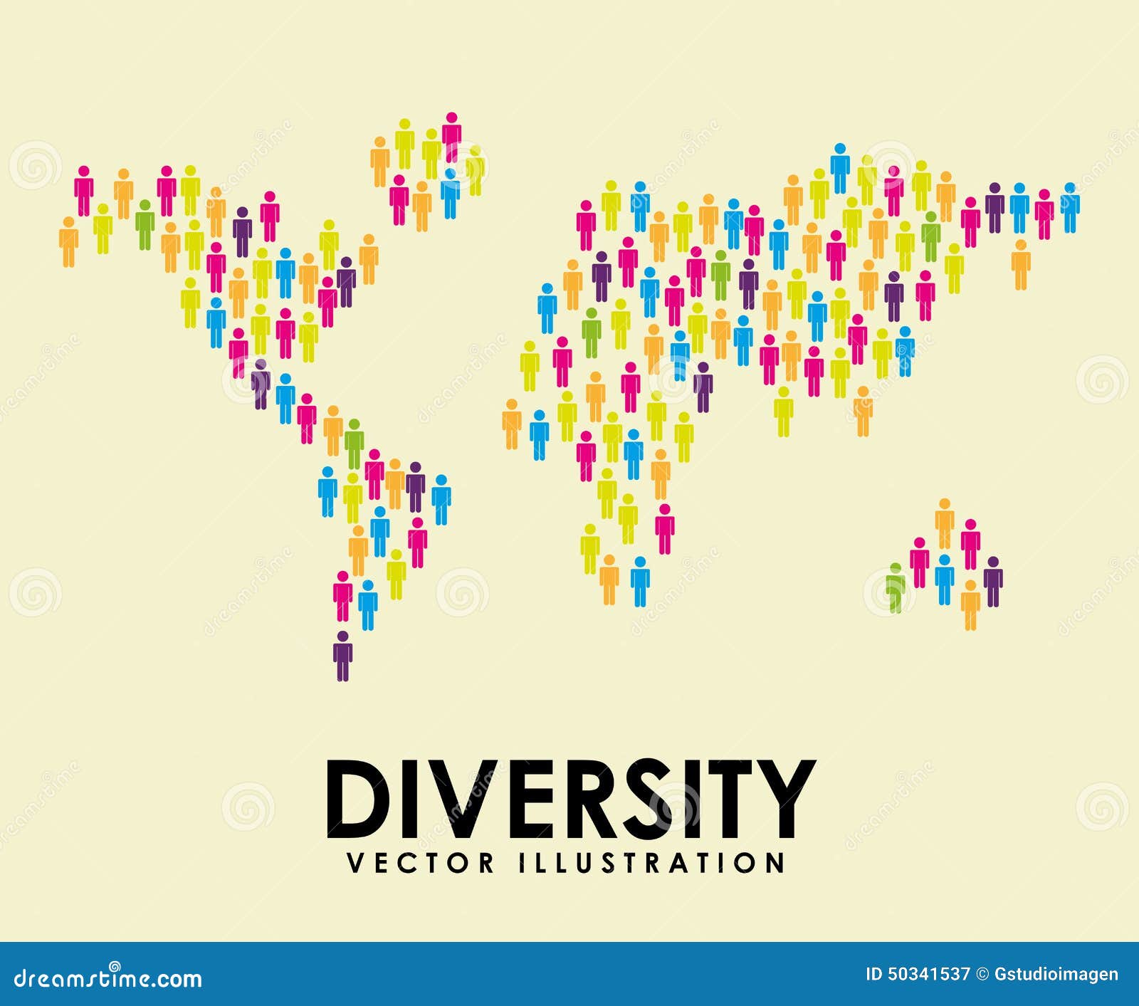 Diversity design stock vector. Illustration of silhouette - 50341537