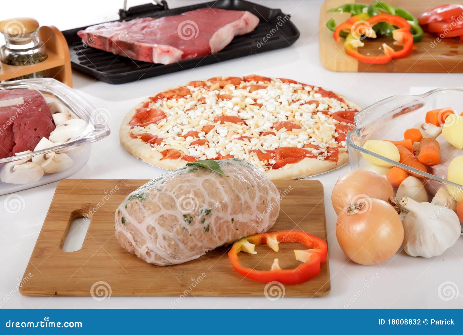 Diversity display meals stock photo. Image of meat, nourishment - 18008832